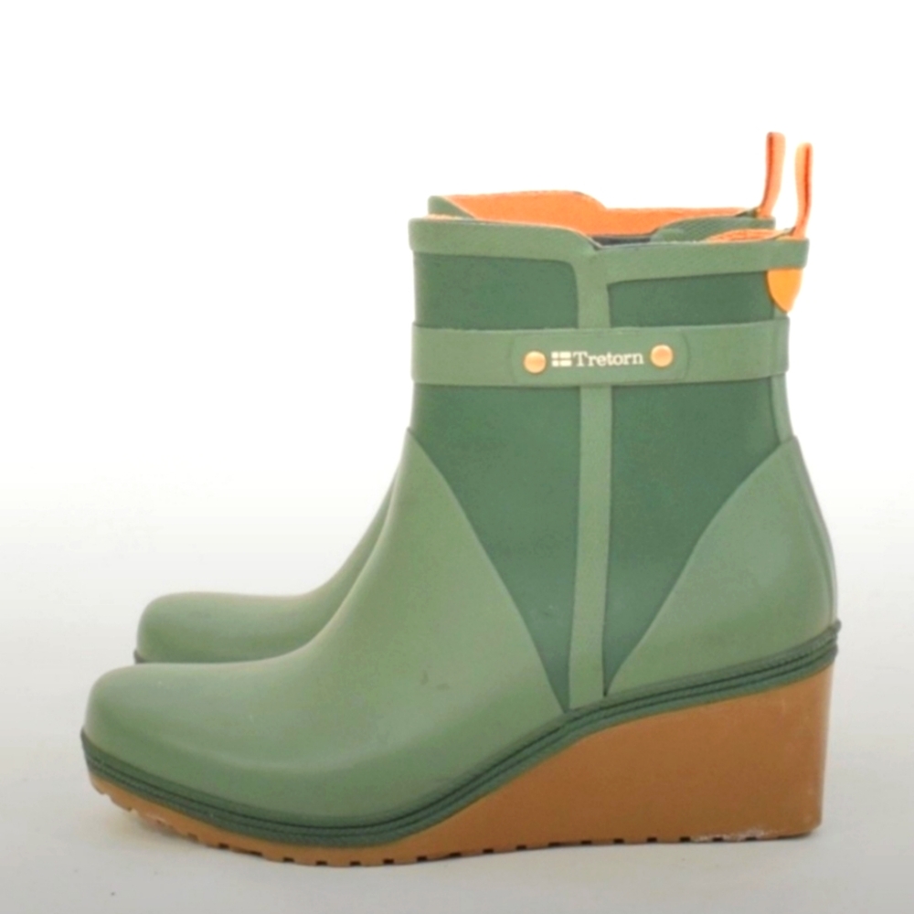 Tretorn Swedish Rubber Wedge Booties - Gem